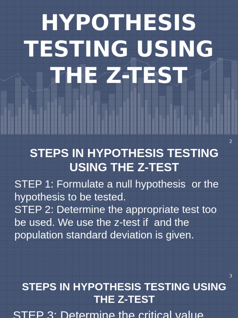 Hypothesis Testing Using The Z-Test | PDF | Research Methods ...