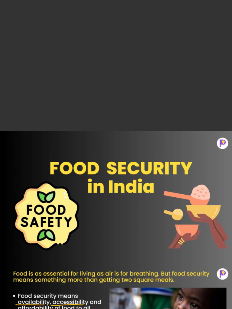 Food Security in India Economics Sailaab Marathon by Just Padhle | PDF