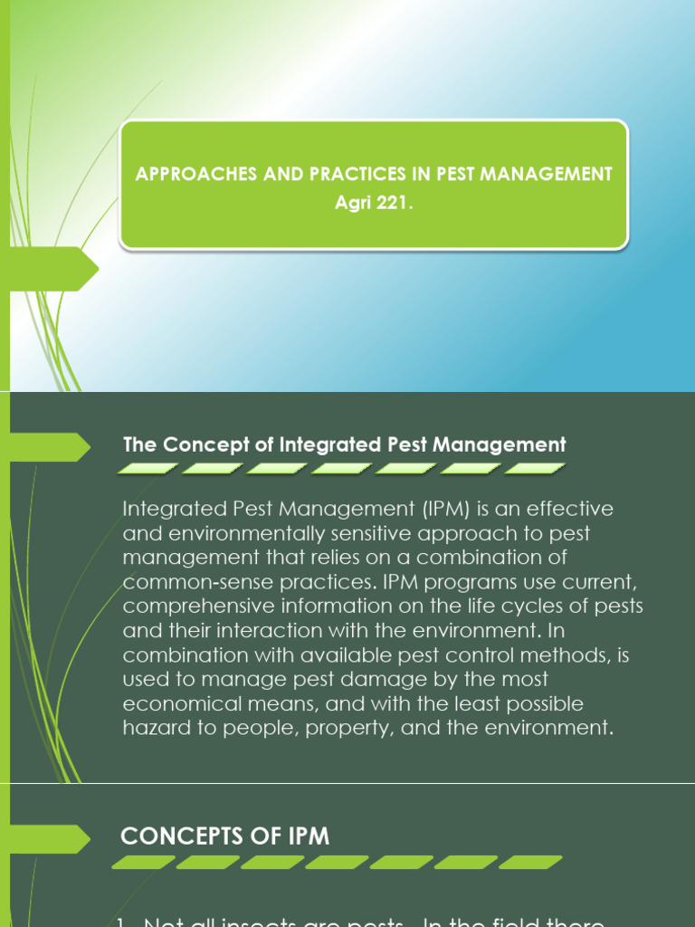 Integrated Pest Management Strategies | PDF | Pest Control | Genetic ...