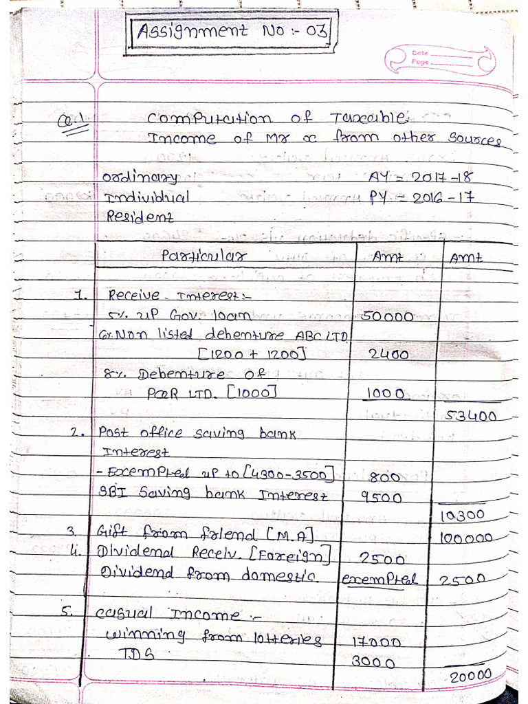 Taxation Assignment-3 | PDF