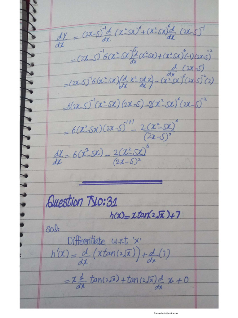 Calculus Exercise3.6 Part 2 | PDF