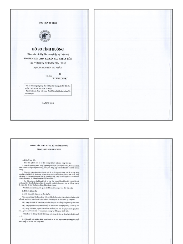 Ho So An Mon Tu Chon 15-HNGD | PDF