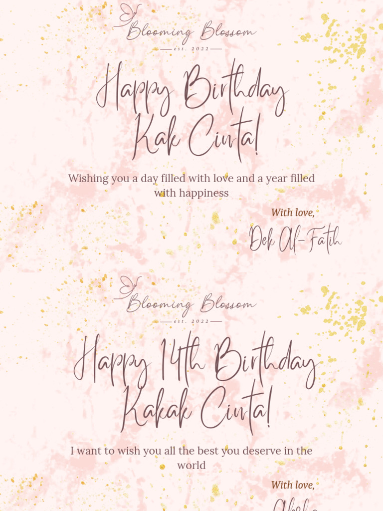 White Abstract Happy Birthday Card | PDF