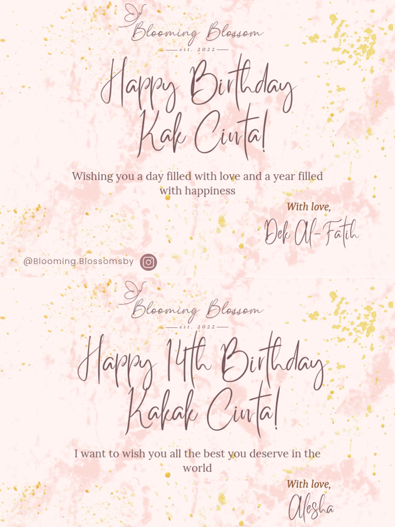 White Abstract Happy Birthday Card | PDF