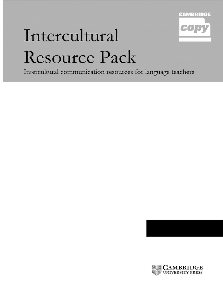 Intercultual Resource Pack For Students | PDF | Communication | Gesture