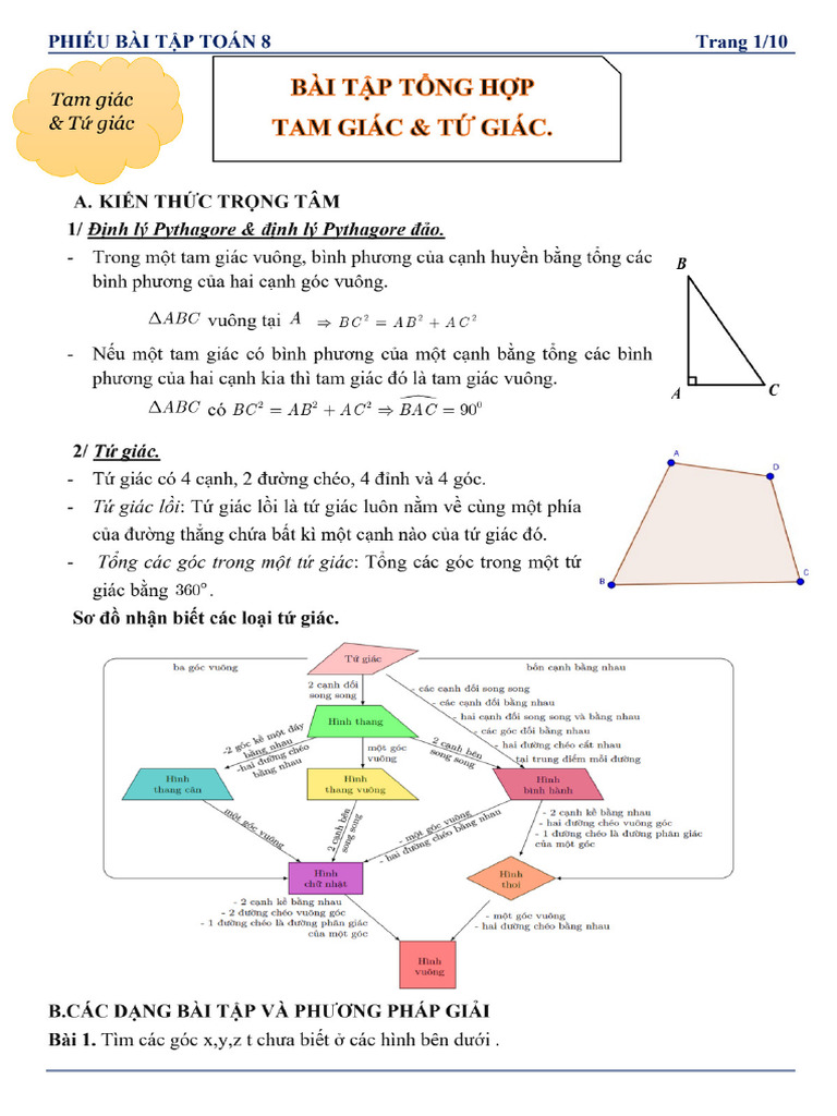 7 Bai Tap Tong Hop Tam Giac Tu Giac 2400 PDF - Gdrive.vip | PDF