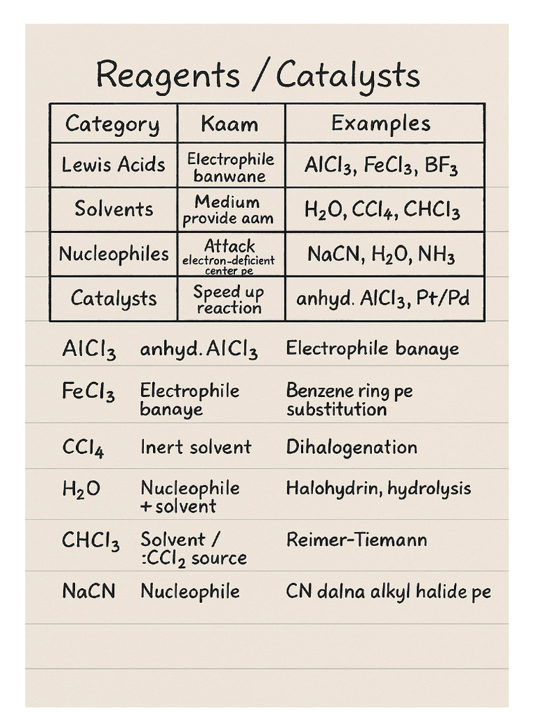 Reagents_Shortcut_Chart (1) | PDF