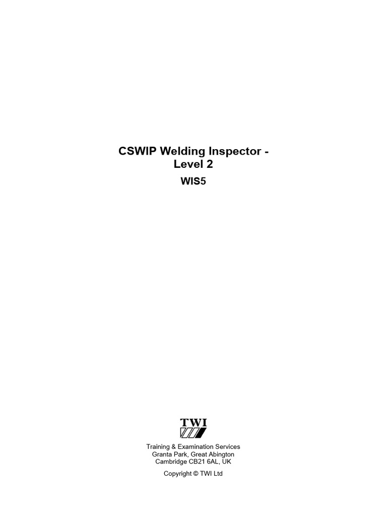 Most Important C SWIP Book | PDF | Welding | Construction