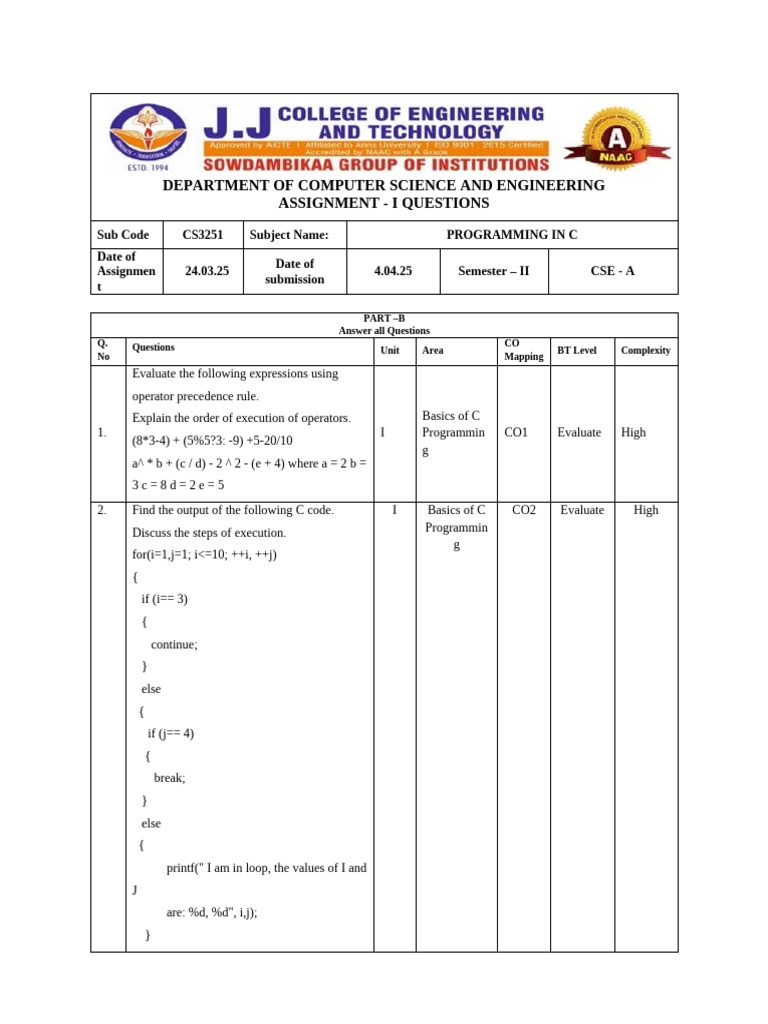 C Programming Assignment Tasks | PDF | Computer Engineering | Computing