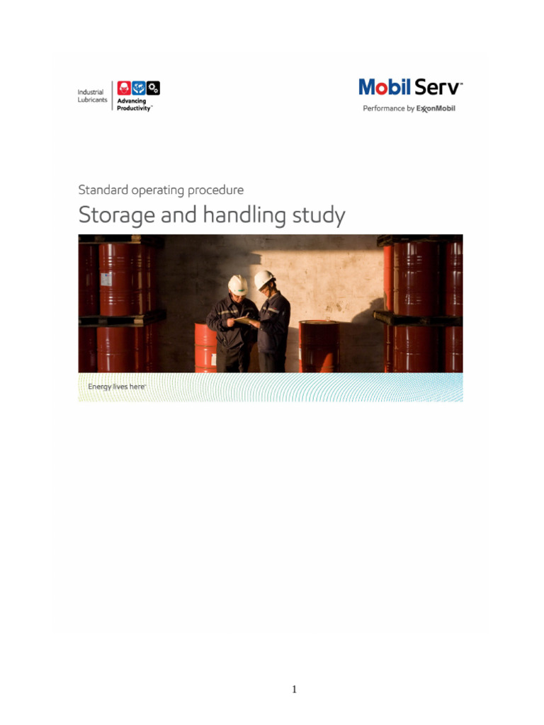 Lubricant Storage & Handling SOP | PDF | Lubricant | Warehouse