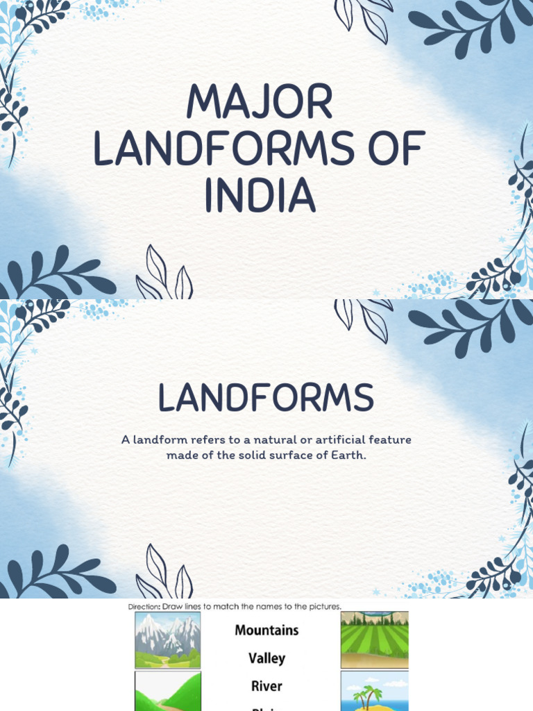 Major Landforms of India Explained | PDF