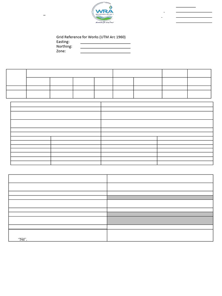 WRA 001A - Application For Water Permit | PDF | Groundwater | River