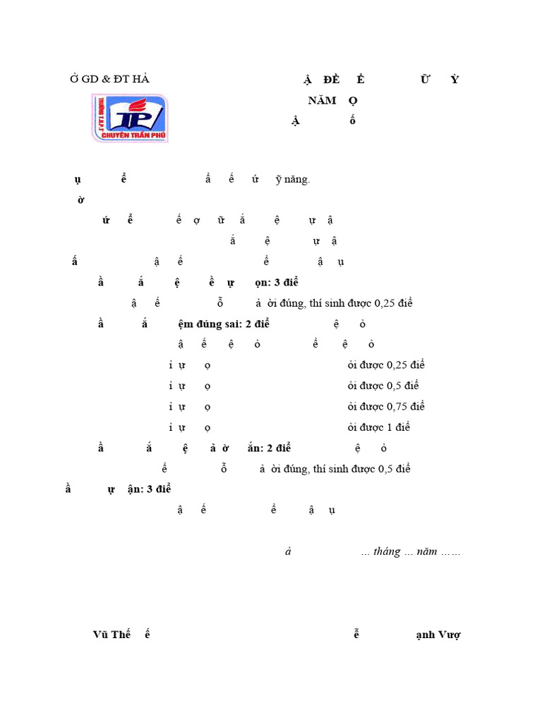 MA-TRẬN-BẢN-ĐẶC-TẢ-VL10-GK2 | PDF