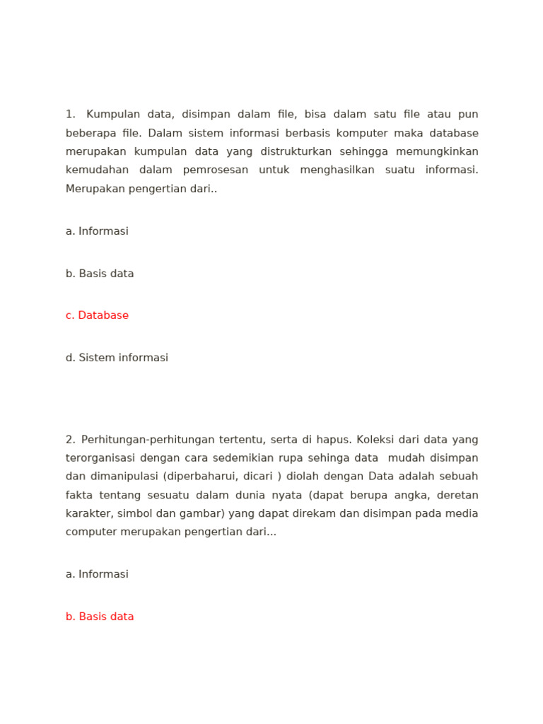 Soal Basis Data | PDF