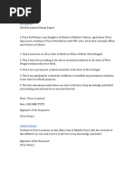 Same Name Affidavit Template | PDF