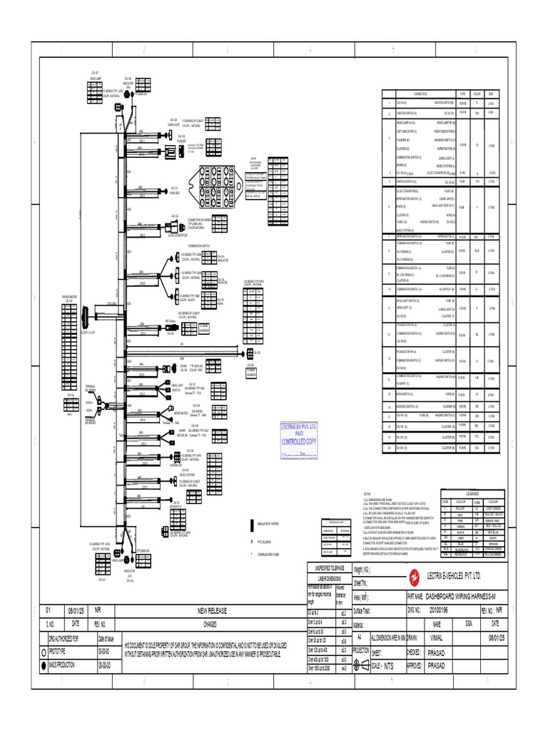 Dashboard Wiring Harness 04-04 | PDF | Electrical Components | Electricity