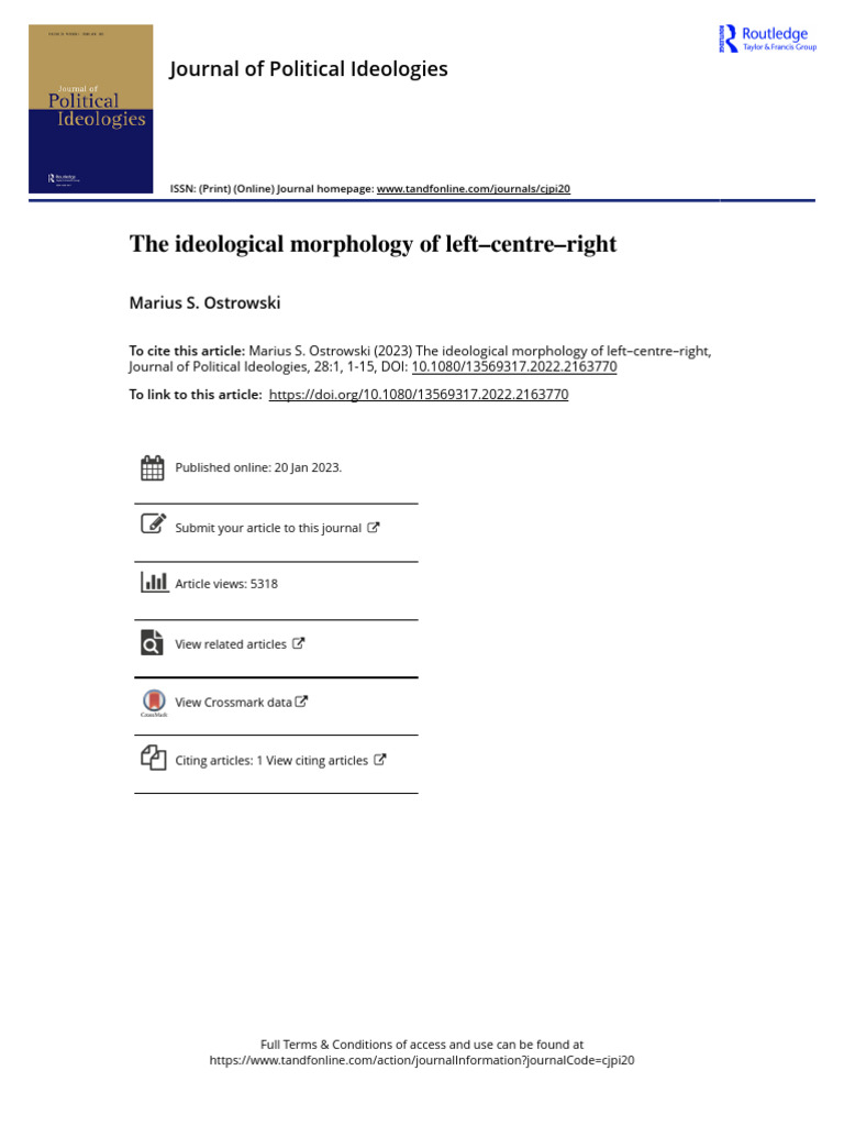 The Ideological Morphology of Left Centre Right | PDF | Ideologies ...