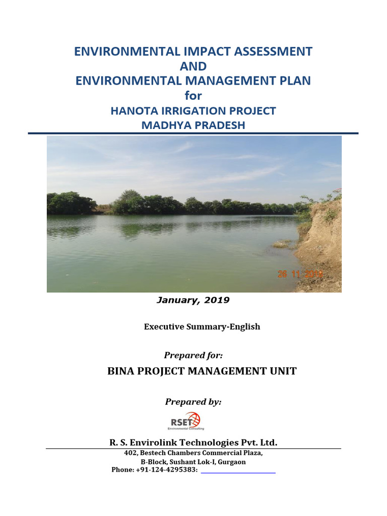 Executive Summary English - Hanota Irrigation Project | PDF | Waste ...
