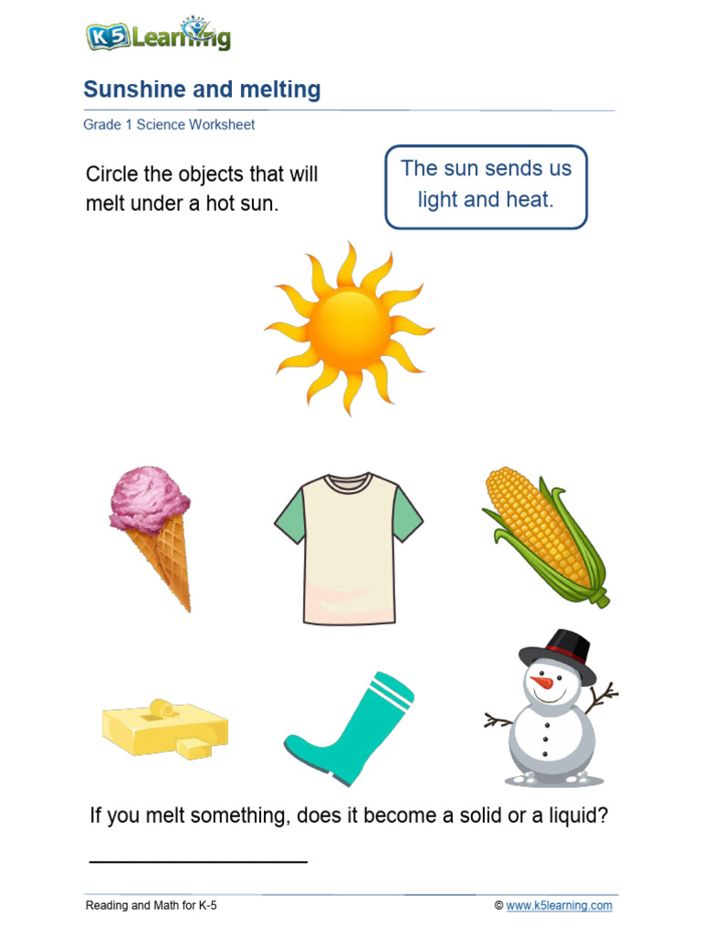 Grade 1 Sunshine Melting B | PDF