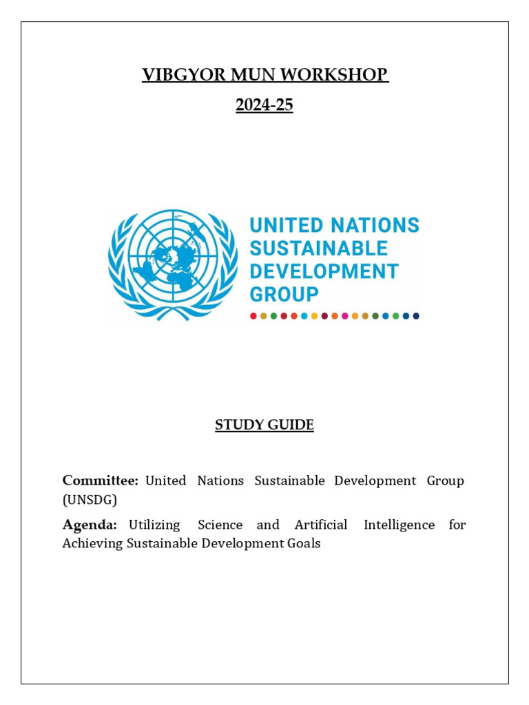 Vibgyor Beginners - Unsdg | PDF | Artificial Intelligence ...