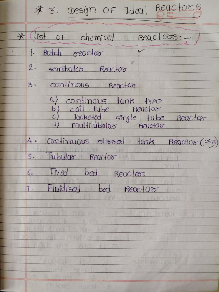 CRE-1 Chapter 3 Homogeneous Single Reactions | PDF