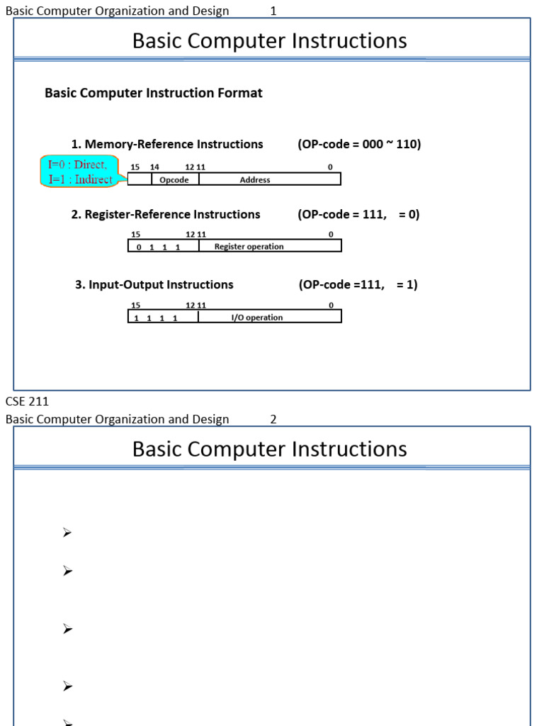 Basic Computer Organization Overview | PDF | Central Processing Unit ...