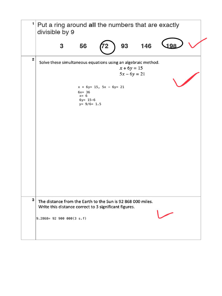 Grade 8 Review Sheet 27th November | PDF