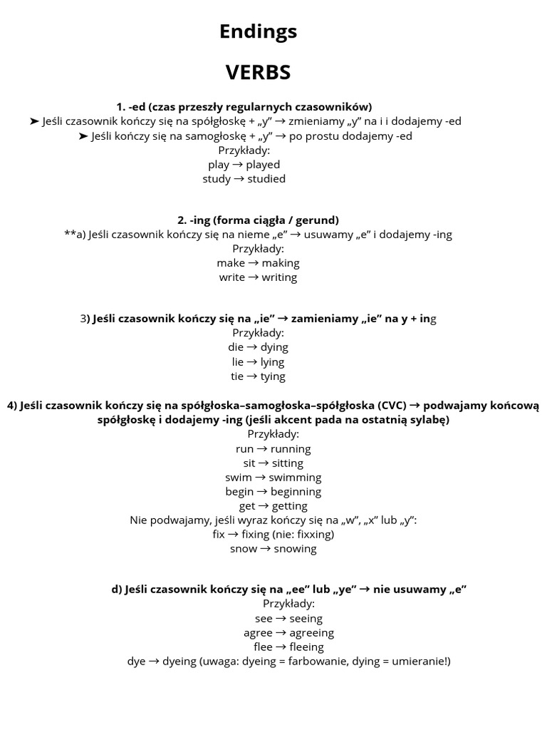 Adding endings | PDF