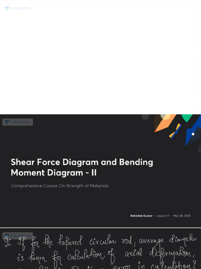 Shear Force Diagram and Bending Moment Diagram II With Anno | PDF