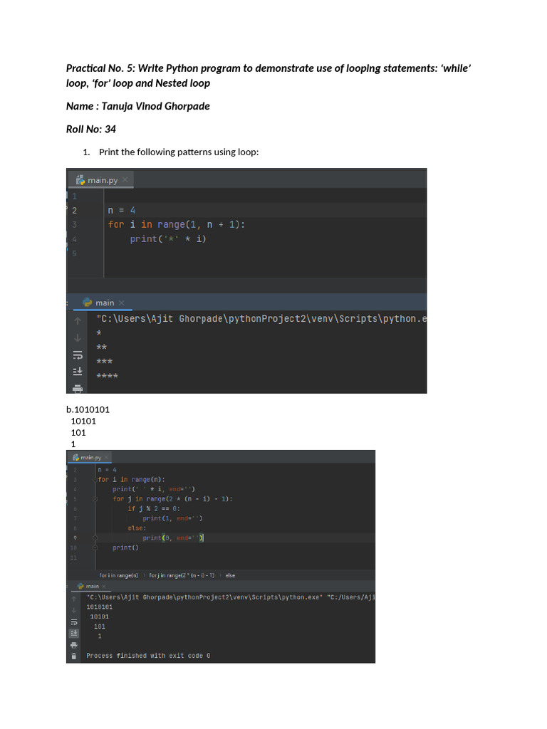 Practical No5 Python | PDF