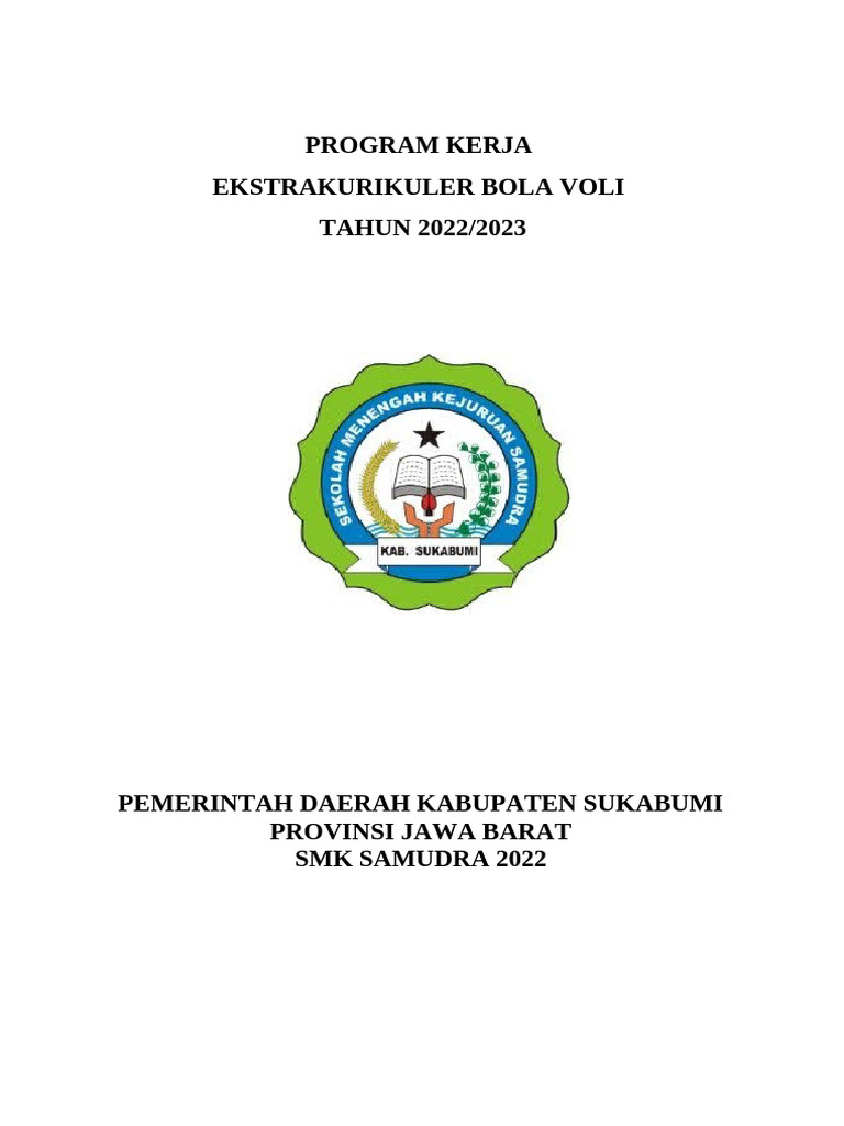 Program Kerja Bola Voli 2022.2023 | PDF