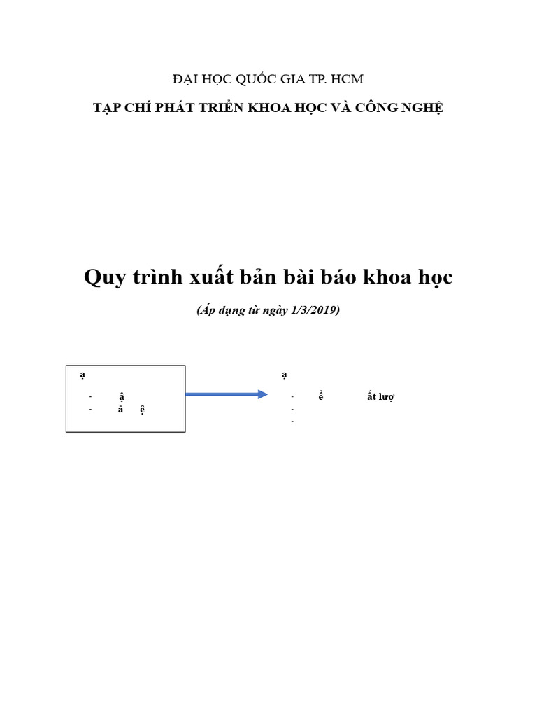 Quy Trình T P Chí PTKH&N-KHXH&NV | PDF