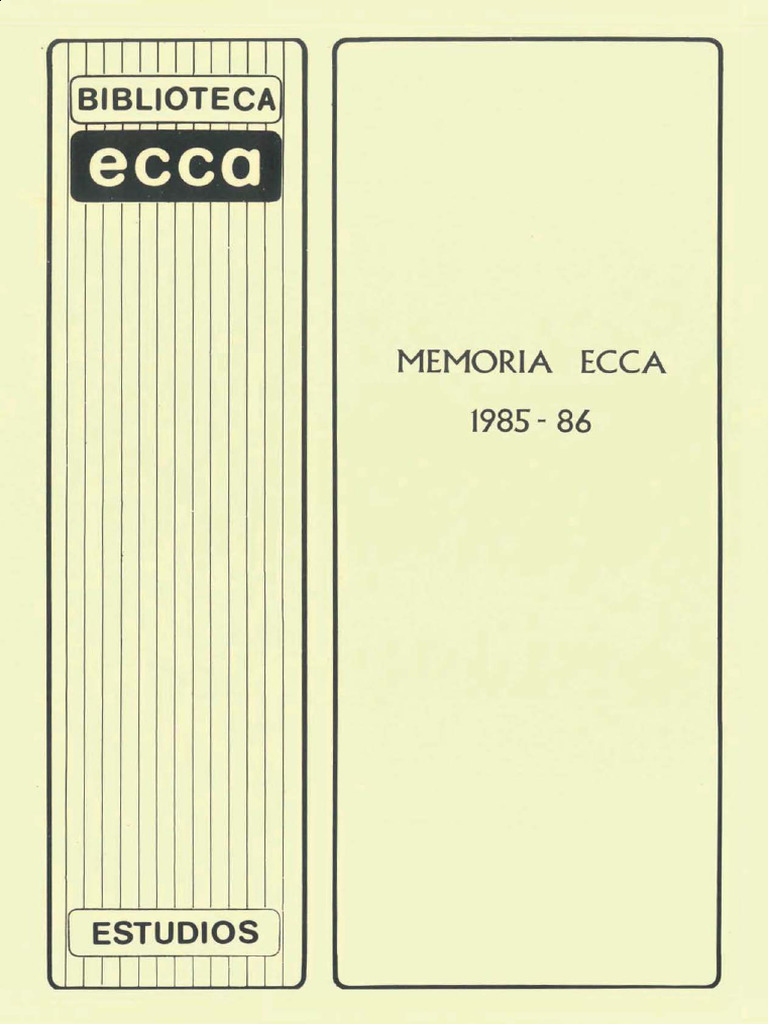 Memoria de Actividad Radio ECCA 1985-1986 | PDF | Titulo academico