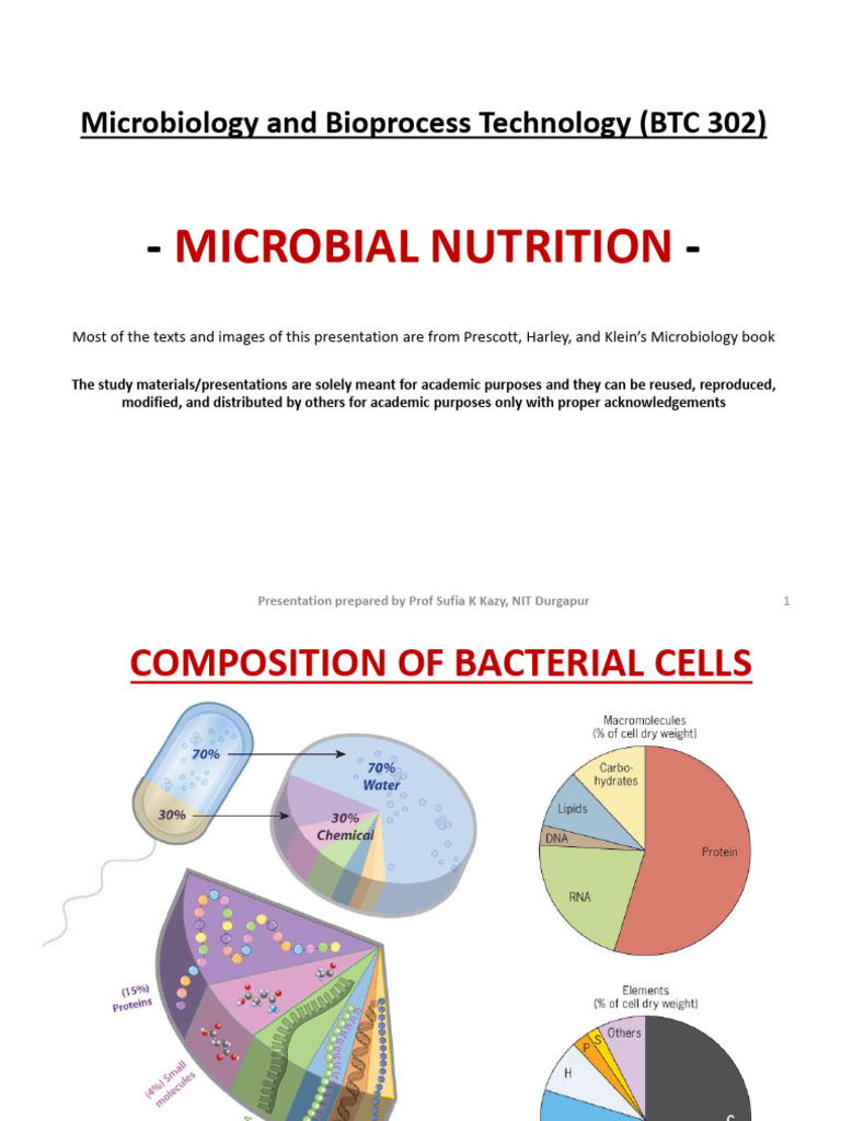 Microbial Nutrition and Growth Essentials | PDF | Redox | Metabolism