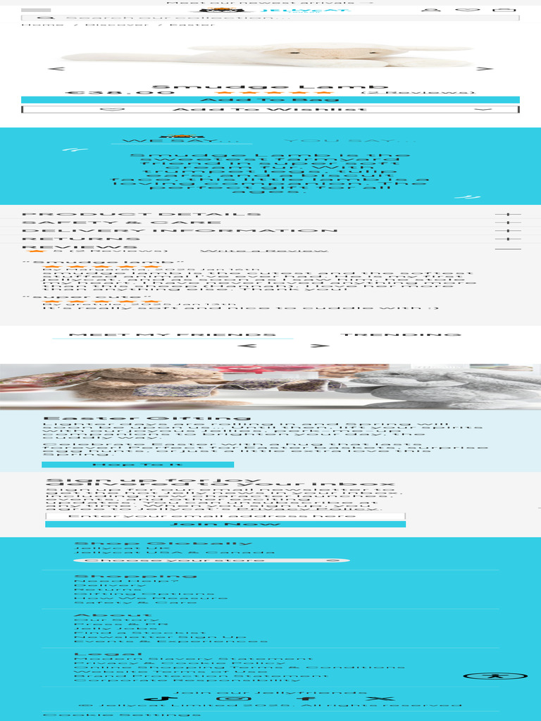 Smudge Lamb - Official Jellycat | PDF