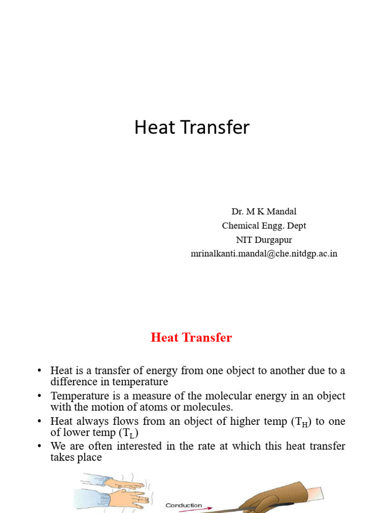Heat Transfer Conduction Lecture-MKM | PDF | Thermal Conduction | Heat ...