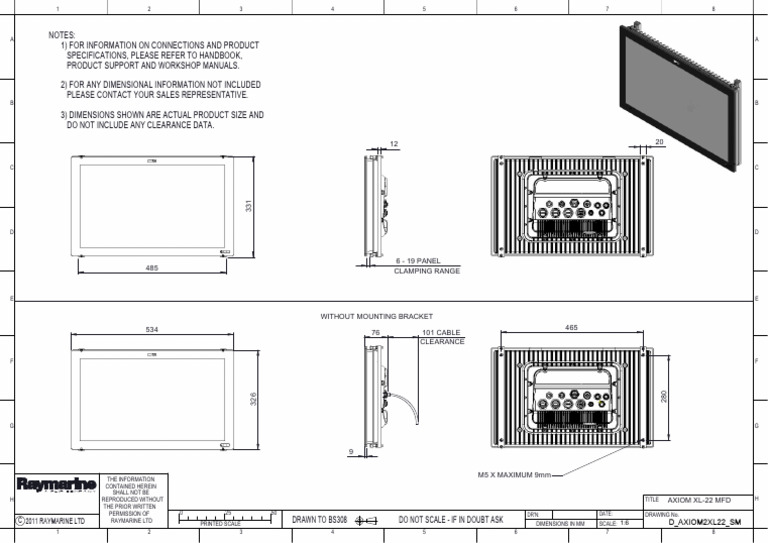 AXIOM2 XL22 MFD E70663 Surface Mount 2D PDF | PDF