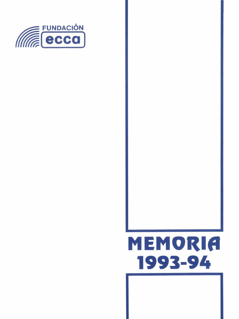 Memoria de Actividad Radio ECCA 1993-1994 | PDF | Aprendizaje