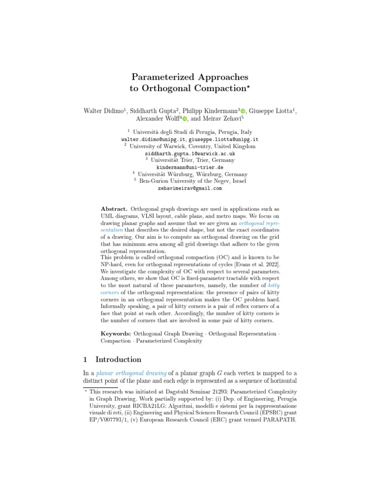 orthogonal_compaction | PDF | Discrete Mathematics | Theoretical Computer Science
