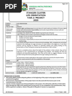 Grade 12 Life Orientation Project Term 2 Activity 1 Memo | PDF | Human ...