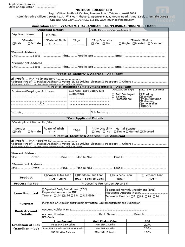 Application Form English 060524 V1 | PDF | Interest | Loans