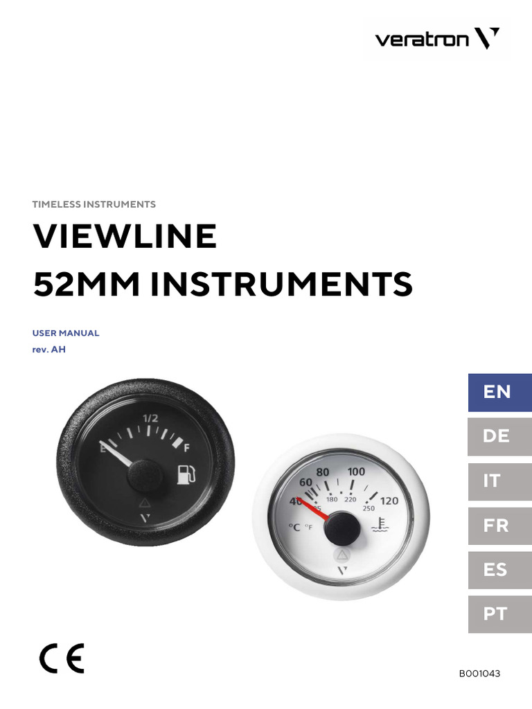Viewline 52mm Instruments User Manual | PDF | Electrical Connector | Drill