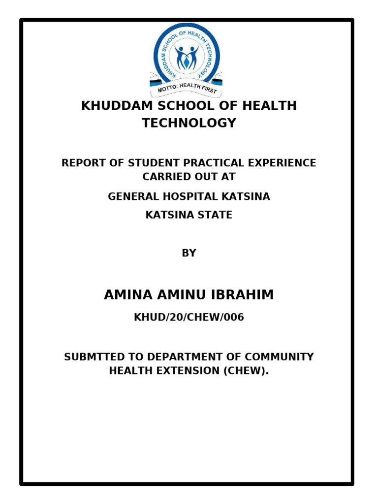 Khuddam College of Heelth and Technology Katsina | PDF | Diseases And ...
