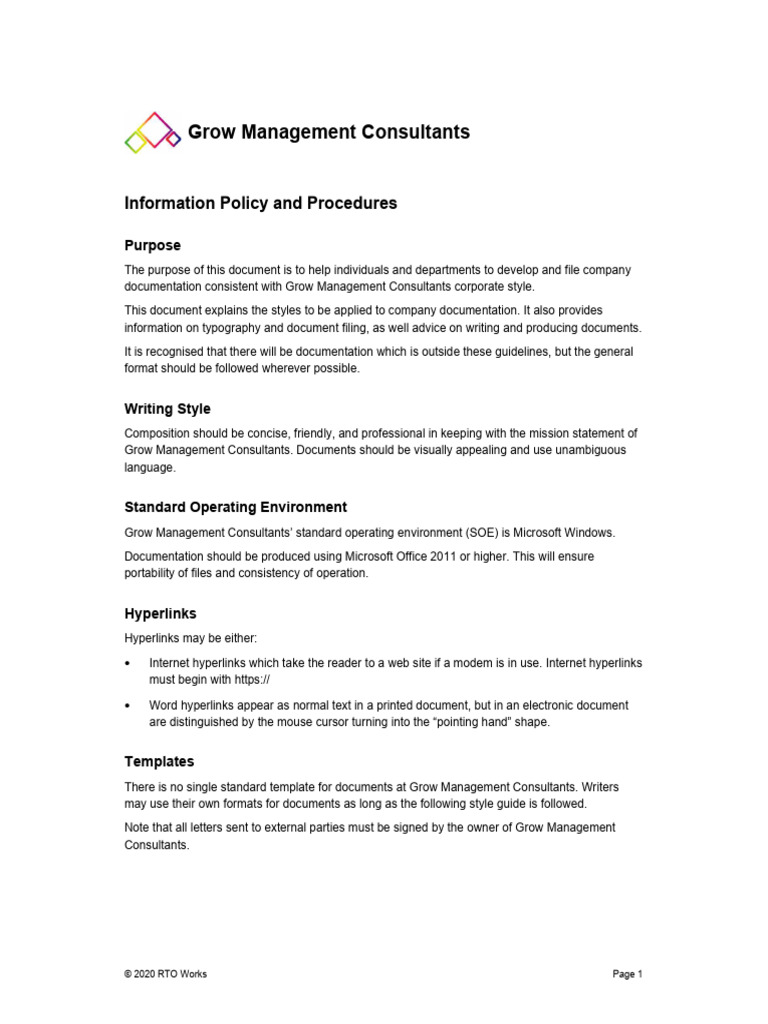 PSPMGT006 Documentation Guidelines | PDF | Hyperlink | Document