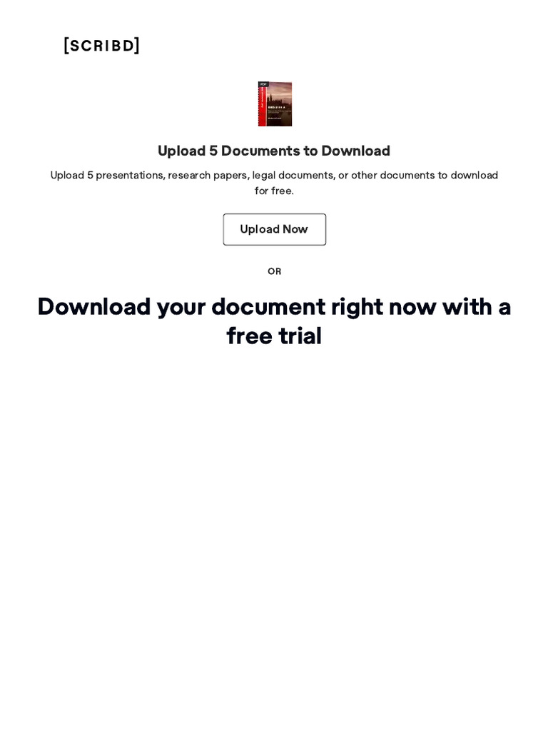 Choose A Plan - Scribd 1 | PDF