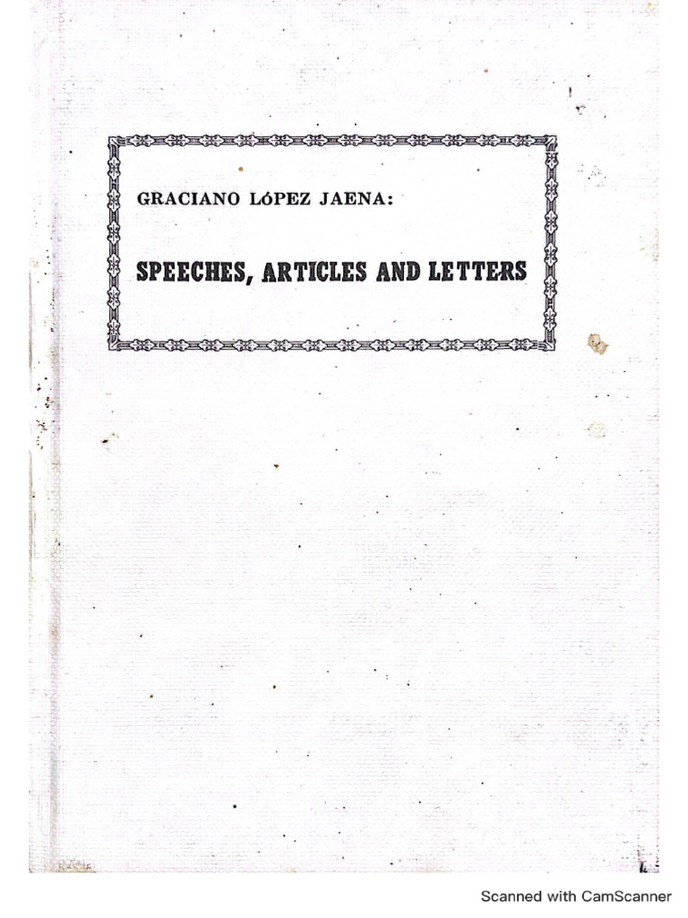 Letters of Lopez Jaena | PDF