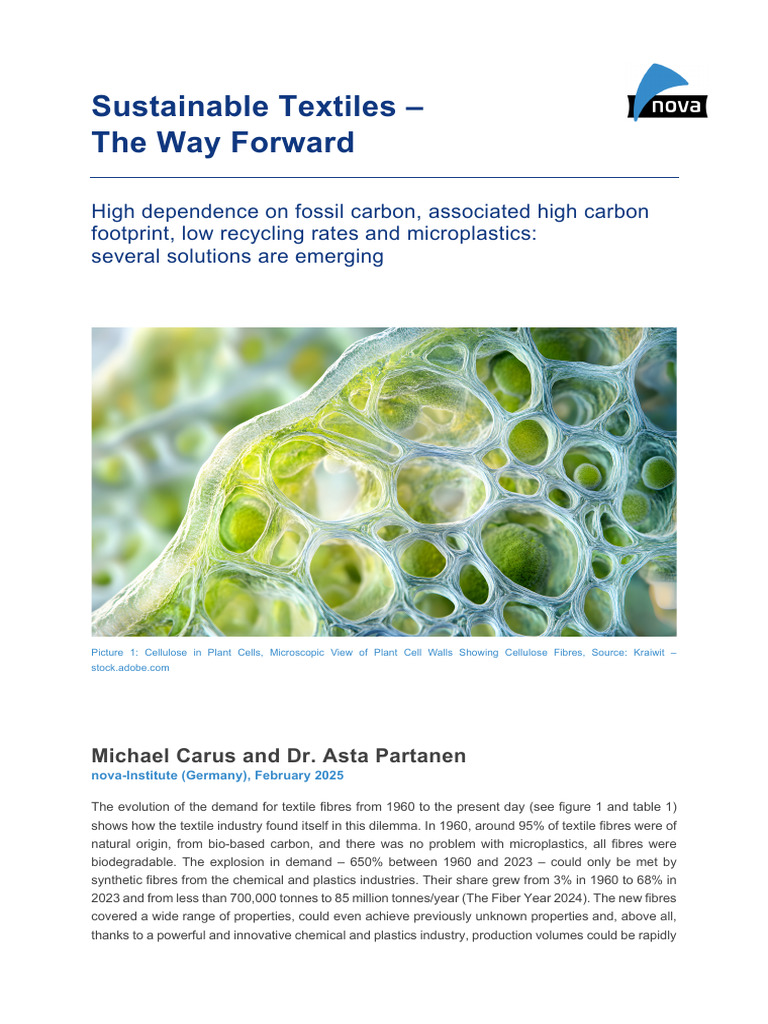 Sustainable Textiles - The Way Forward | PDF | Fibers | Textiles