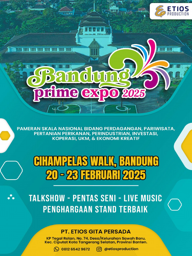 Proposal Bandung Prime Expo Feb 2025 - Babel | PDF