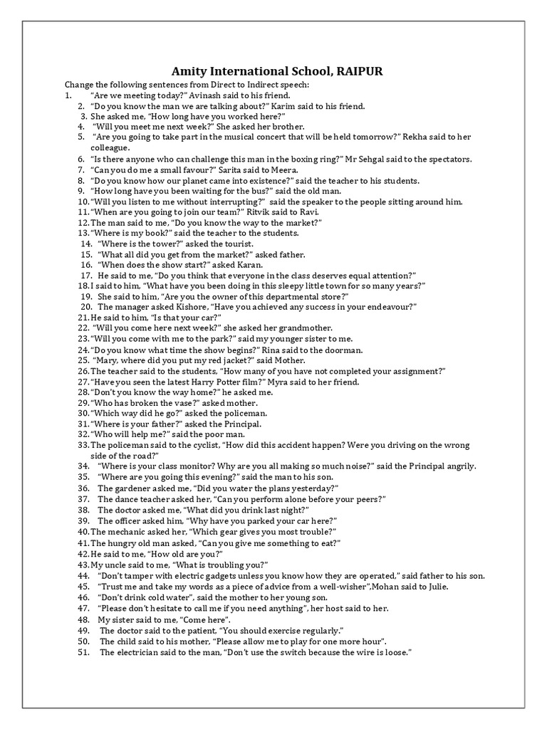 Grade 8 Grammar Worksheet 1 | PDF
