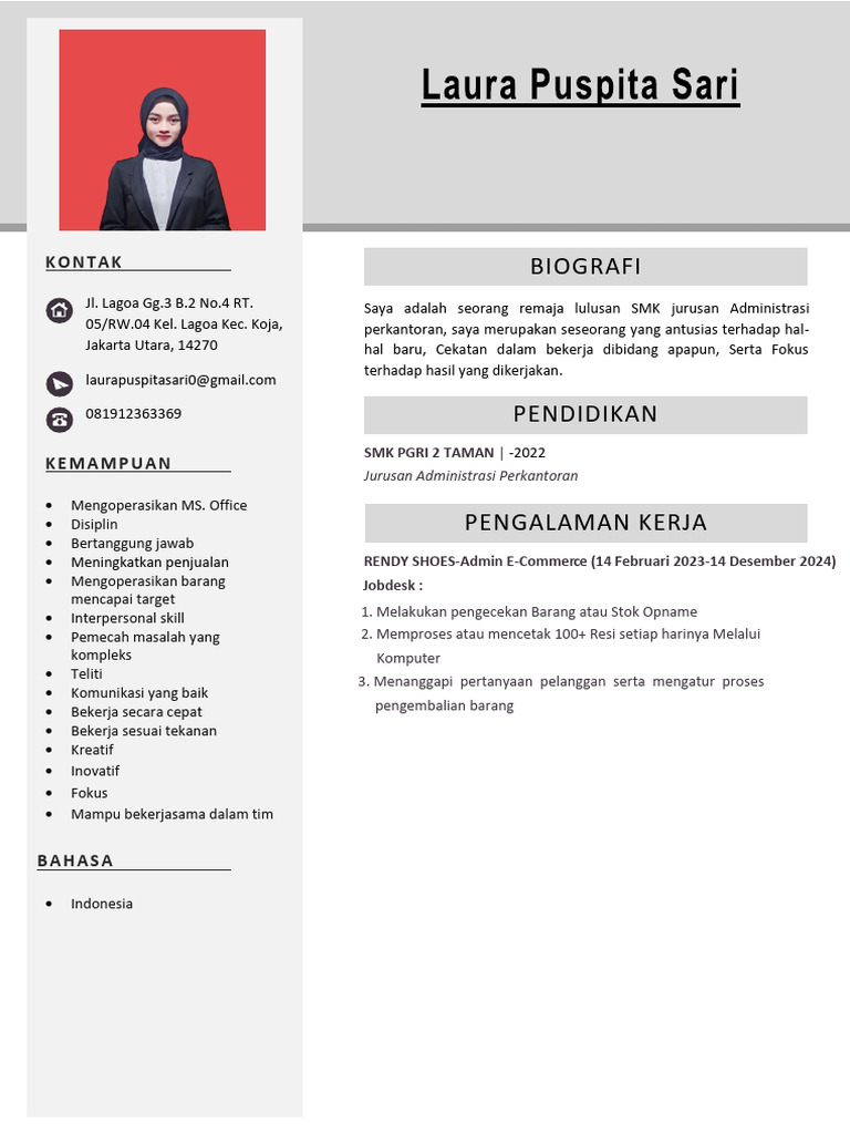 CV + Berkas Terbaru 2 New | PDF